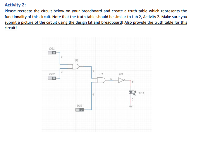 Solved Activity 2: Please recreate the circuit below on your | Chegg.com