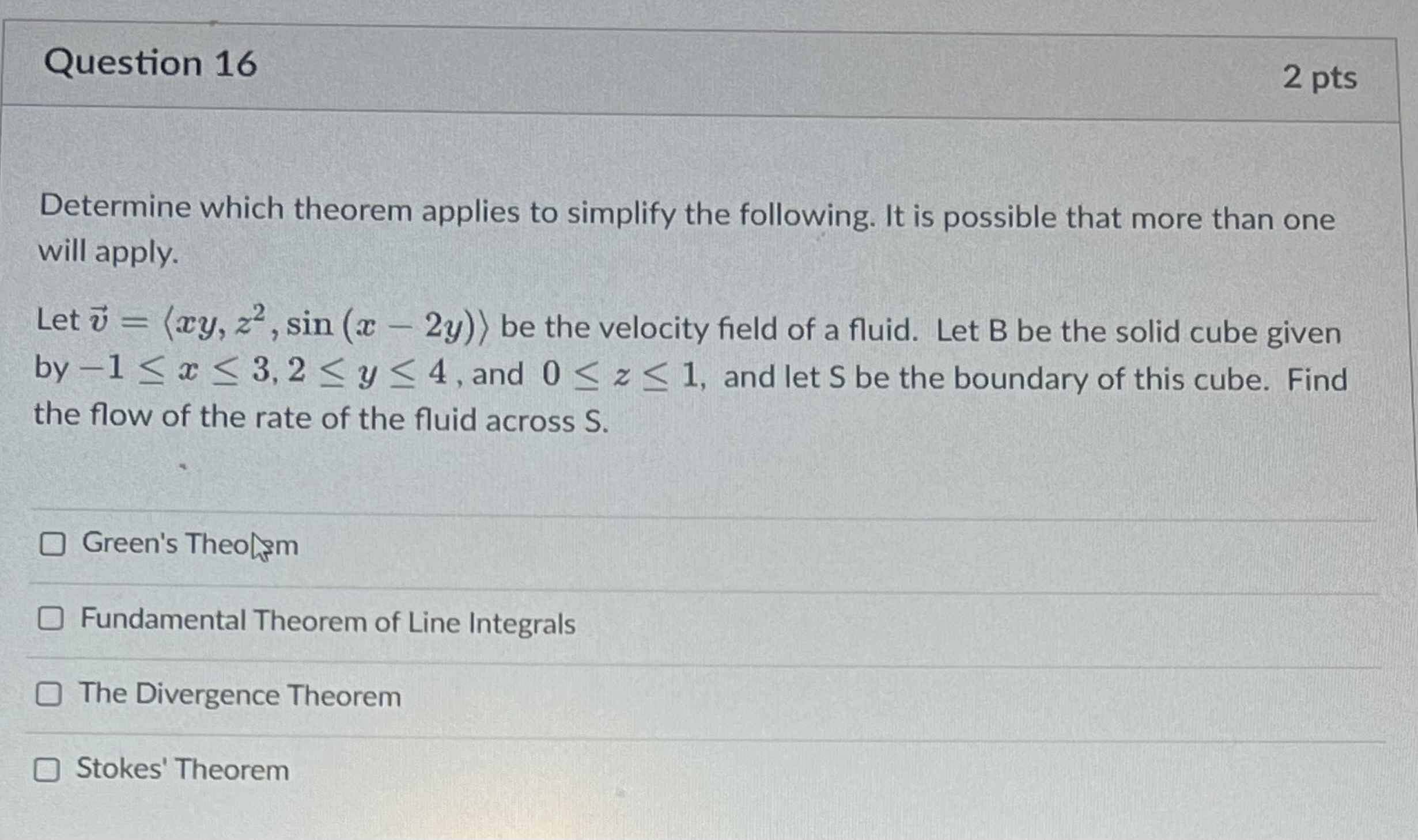 Solved Determine which theorem applies to simplify the | Chegg.com