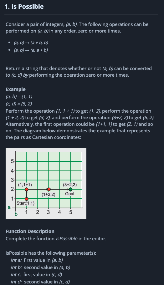 [Solved]: - ( (a, b) rightarrow(a+b, b) ) - ( (a, b)