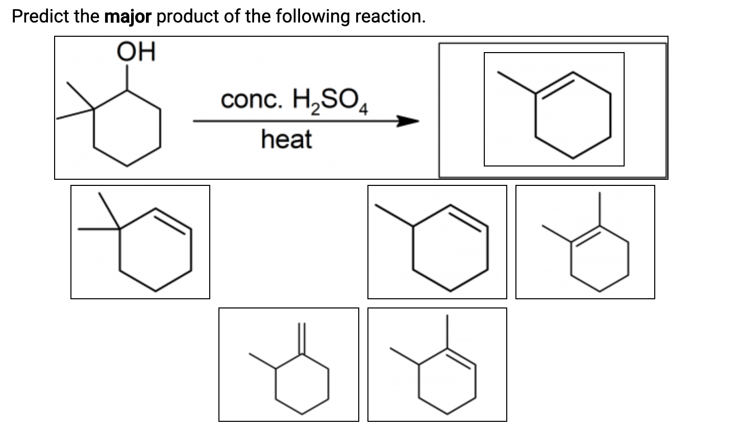 Solved Predict the major product of the following reaction. | Chegg.com