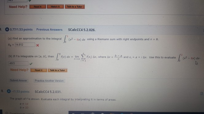Solved Need Help? Whiteht Talk to a Tutor 3. 0.77/1.53 | Chegg.com