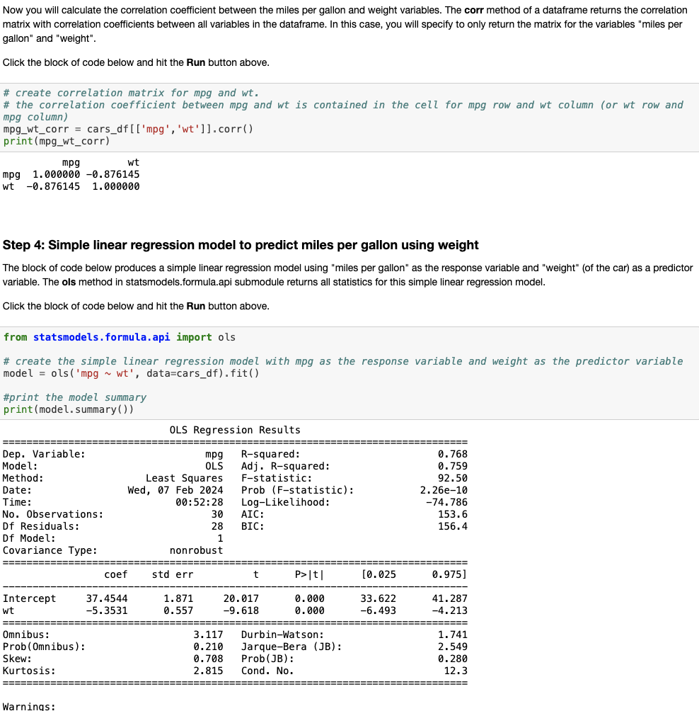 Solved a)Write the simple linear regression equation for | Chegg.com