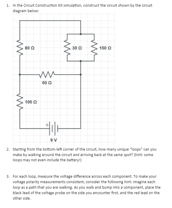 Solved 1. In the Circuit Construction Kit simulation, | Chegg.com