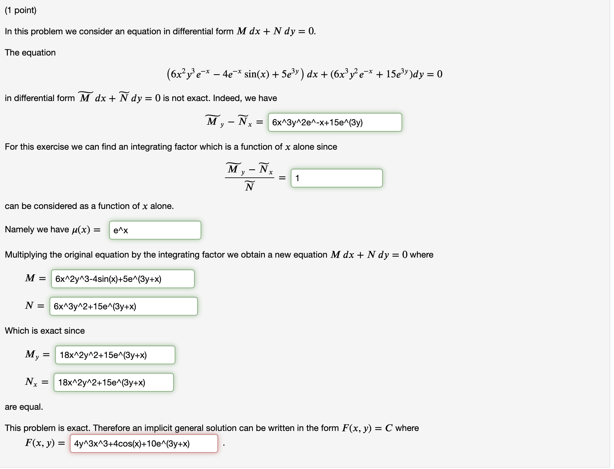 Solved In this problem we consider an equation in | Chegg.com