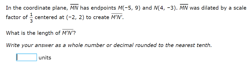 Solved In the coordinate plane, MN has endpoints M(-5, 9) | Chegg.com