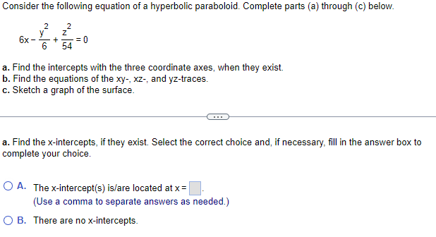 Solved Consider the following equation of a hyperbolic | Chegg.com