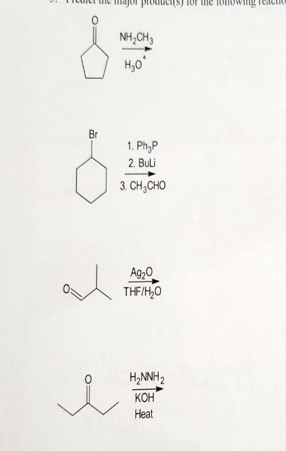 Solved 1. Ph3P 2. BuLi 3. CH3CHO | Chegg.com