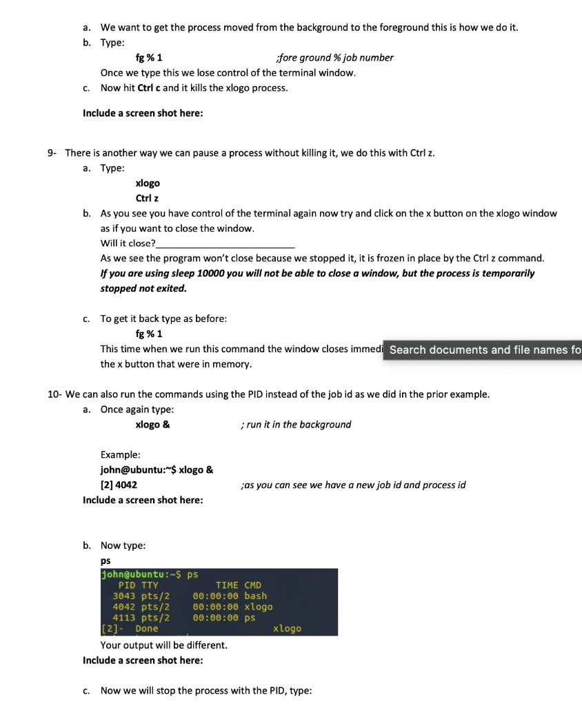Solved Processes carry out tasks within the operating | Chegg.com