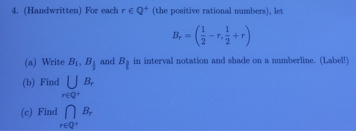 Solved For each r elementof Q^+ (the positive rational | Chegg.com