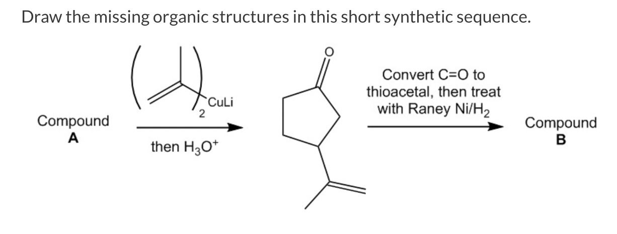 Solved Draw the missing organic structures in this short | Chegg.com