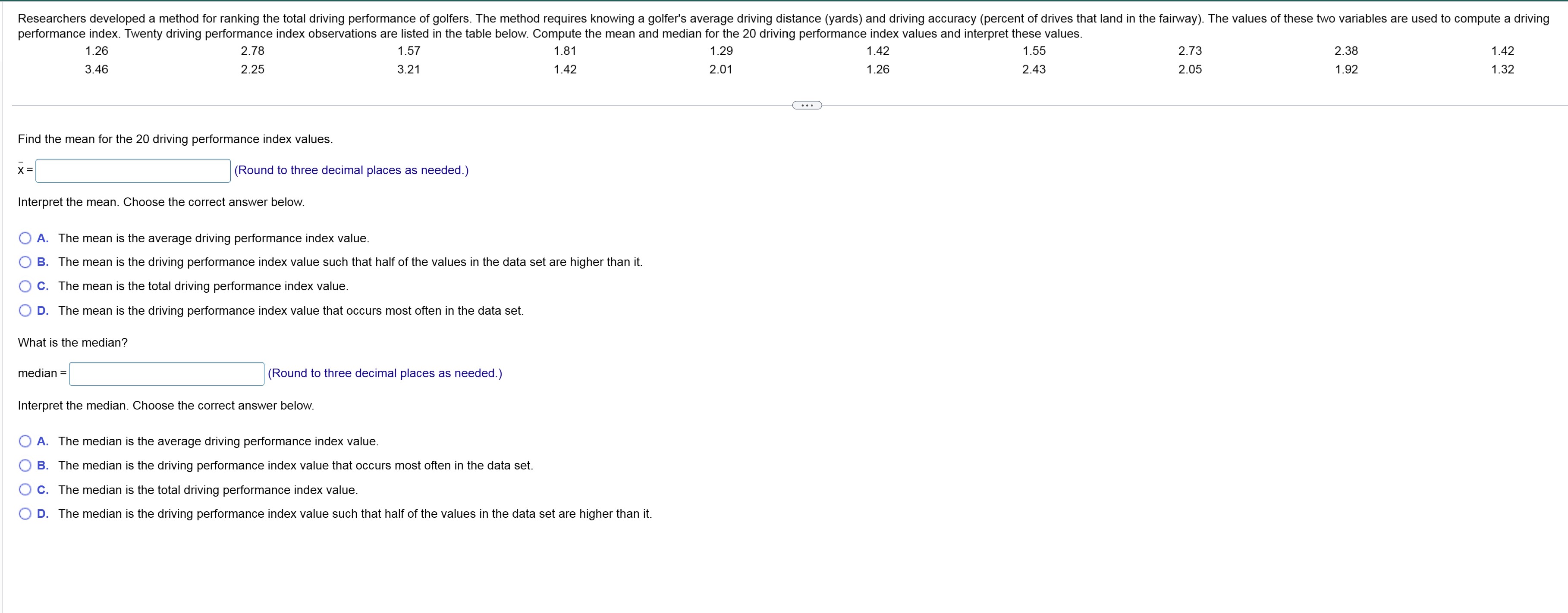 Solved Answer parts a through c for a quantitative data set. | Chegg.com