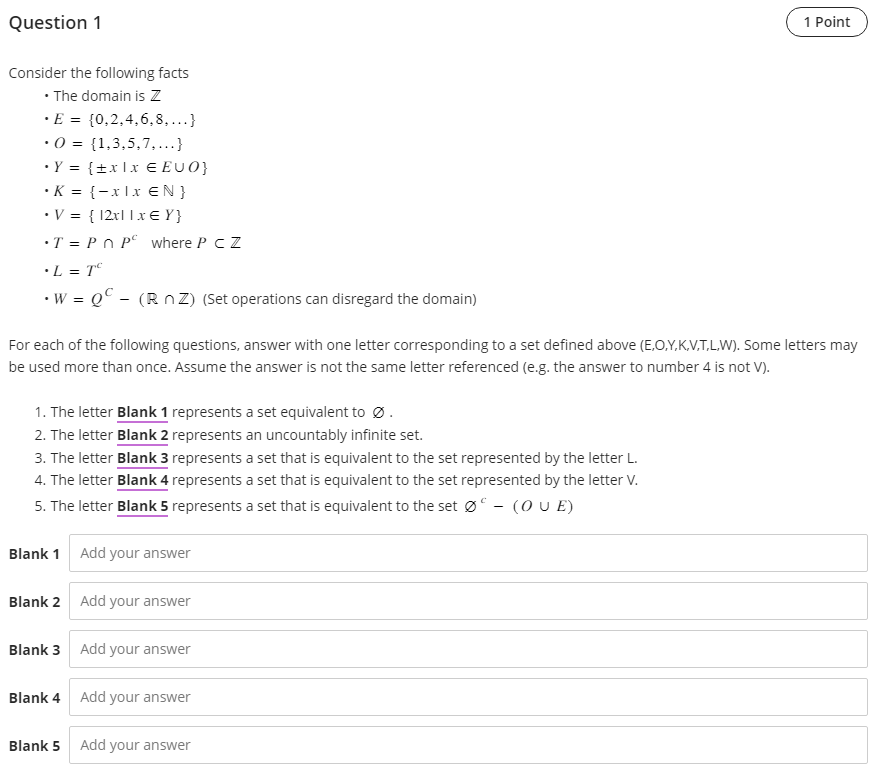 Solved Question 1Consider the following factsThe domain is | Chegg.com