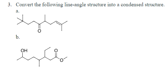 Solved Convert the following line-angle structure into a | Chegg.com