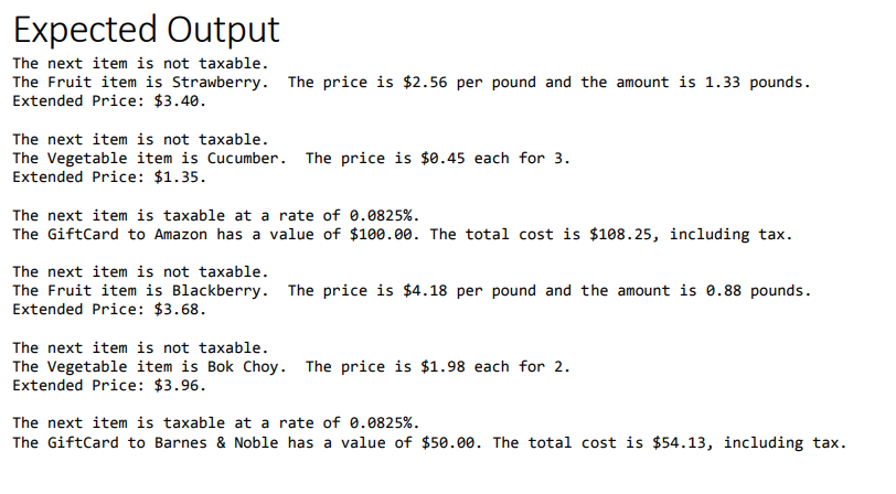 Solved Lab 04 Instructions Using an Interface General | Chegg.com