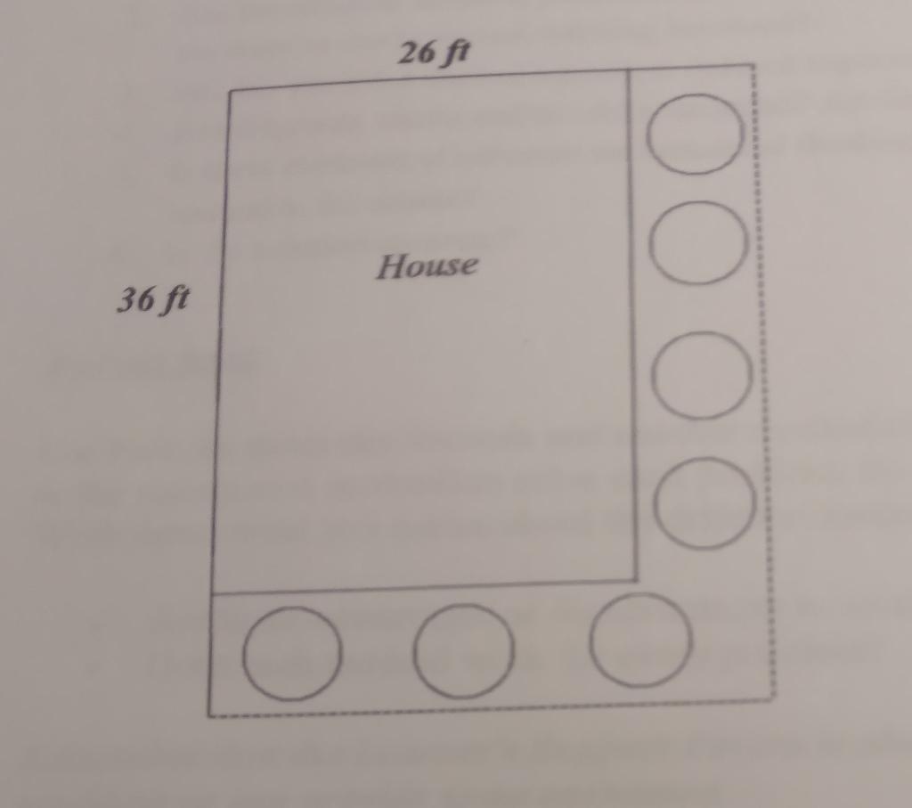 Solved Clara’s house is 26 feet wide (side to side) and 36 | Chegg.com