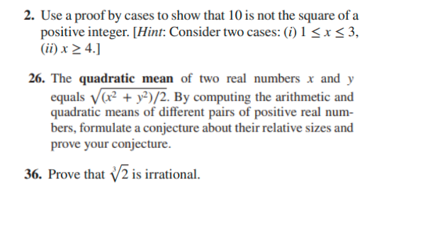 Solved 2. Use a proof by cases to show that 10 is not the | Chegg.com