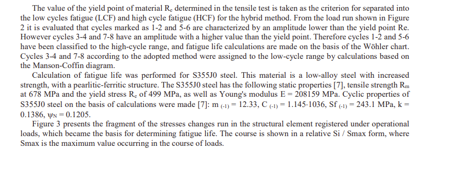Solved How to Calculate fatigue life using the following | Chegg.com