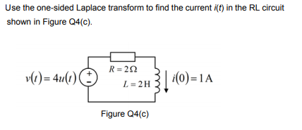 Solved Use the one-sided Laplace transform to find the | Chegg.com