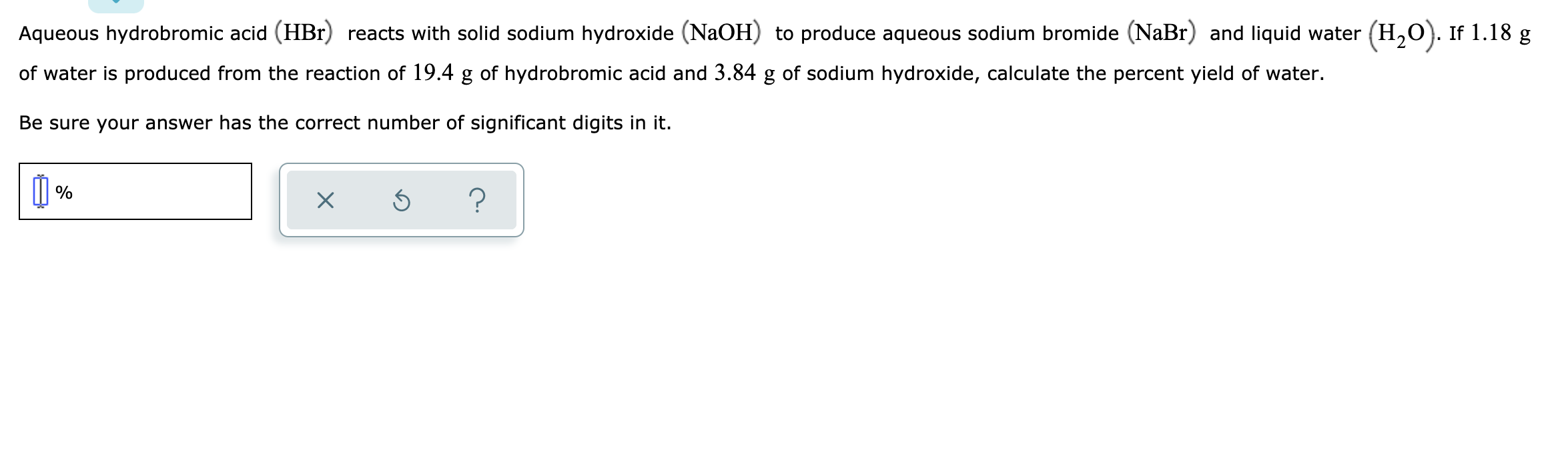 Solved Aqueous hydrobromic acid (HBr) reacts with solid | Chegg.com