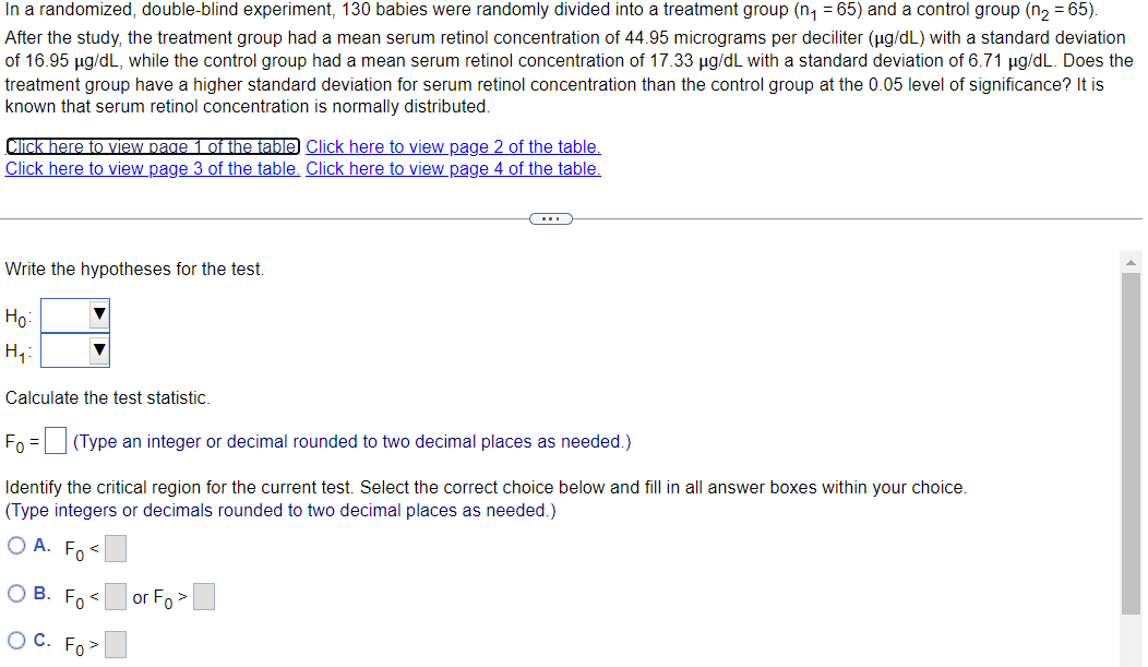 Solved In a randomized, double-blind experiment,130 babies | Chegg.com