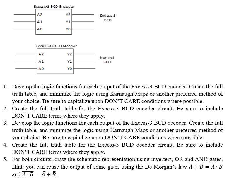 Solved Excess-3 BCD Encoder Excess-3 BCD Excess-3 BCD | Chegg.com