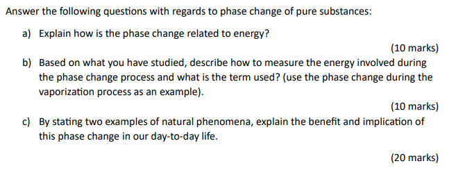 Solved Answer the following questions with regards to phase | Chegg.com