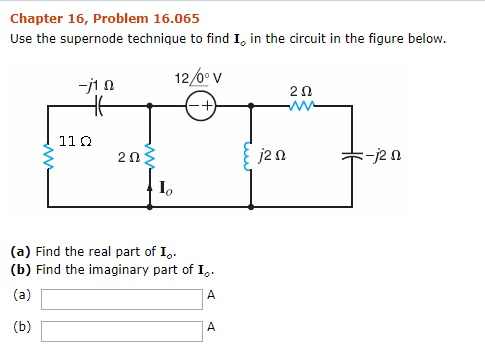 Solved Use the supernode technique to find Io in the circuit | Chegg.com