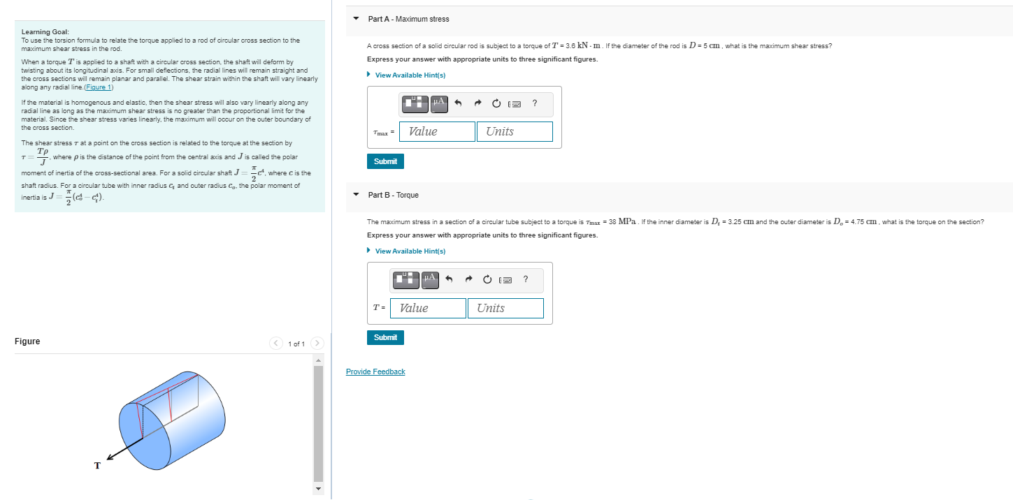 Solved please help me with mech of materials | Chegg.com