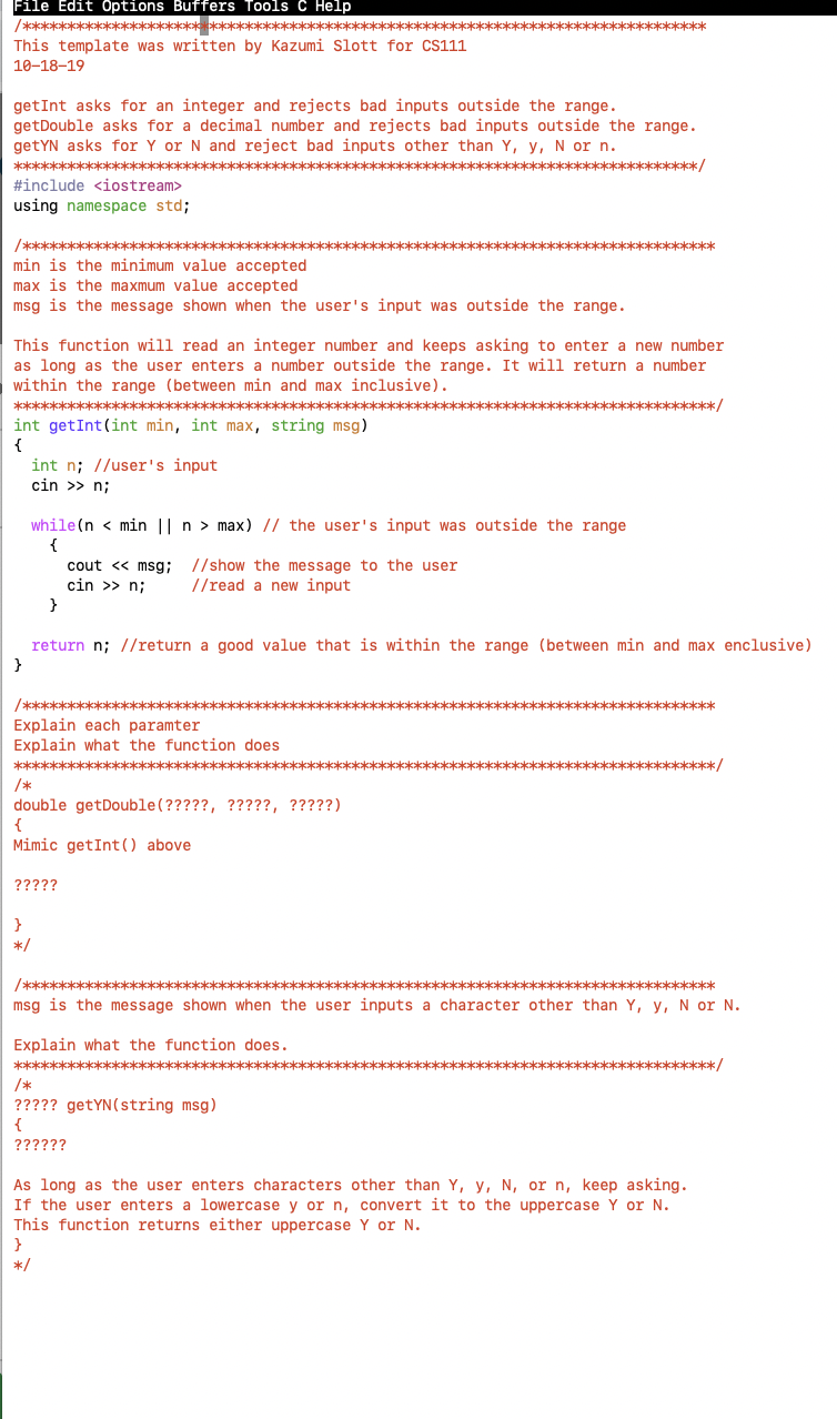 Solved 1.input.h (40 points) You are going to make generic | Chegg.com