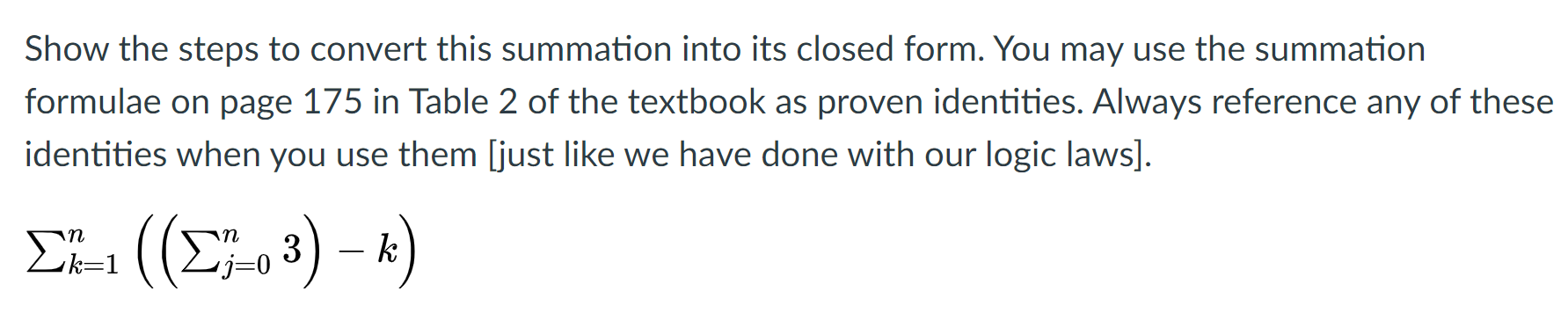 Solved Show the steps to convert this summation into its | Chegg.com Solved Show the steps to convert this summation into its | Chegg.com