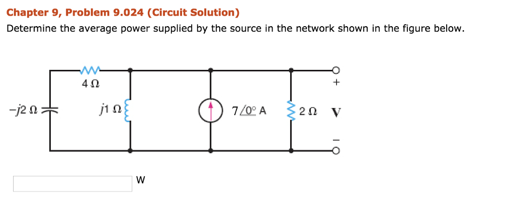 Solved Chapter 9, Problem 9.024 (Circuit Solution) Determine | Chegg.com