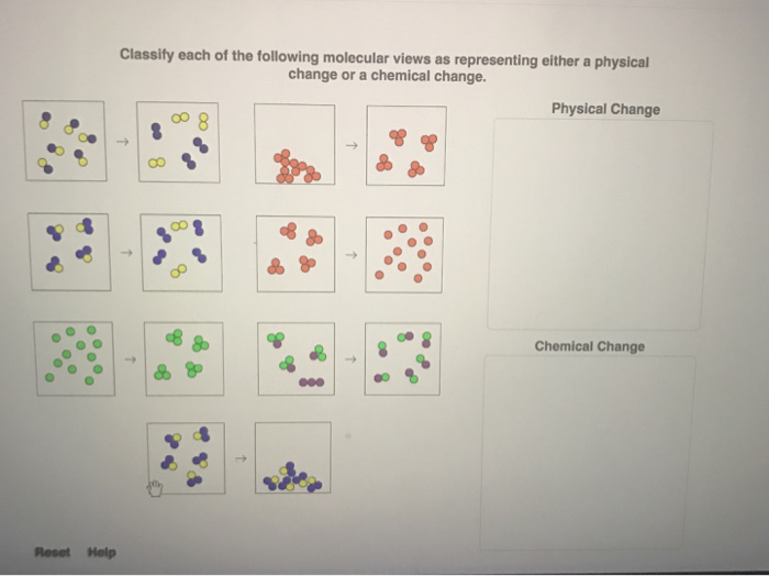 Solved Classify each of the following molecular views as | Chegg.com