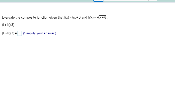 Solved Evaluate the composite function given that f(x) = 5x | Chegg.com