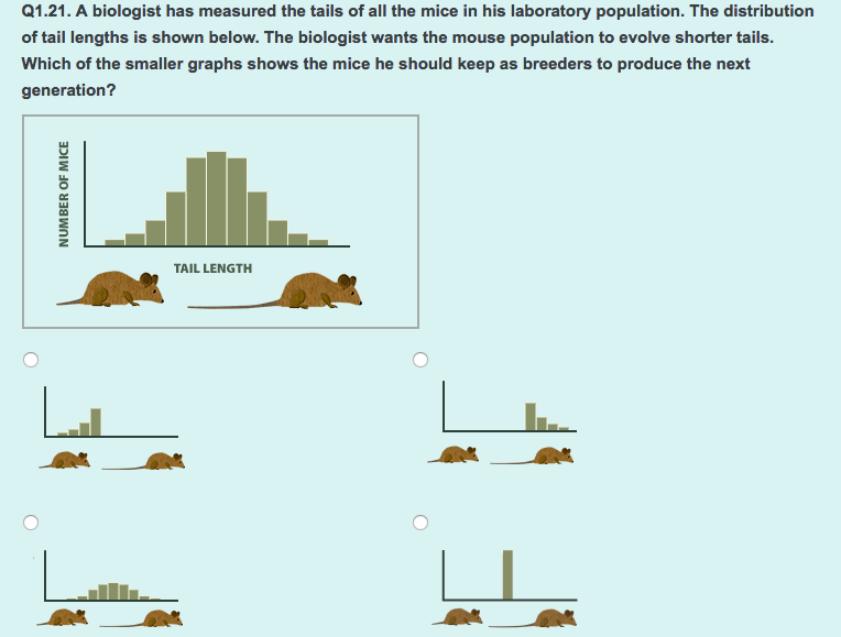 Solved: Q1.21. A Biologist Has Measured The Tails Of All T... | Chegg.com