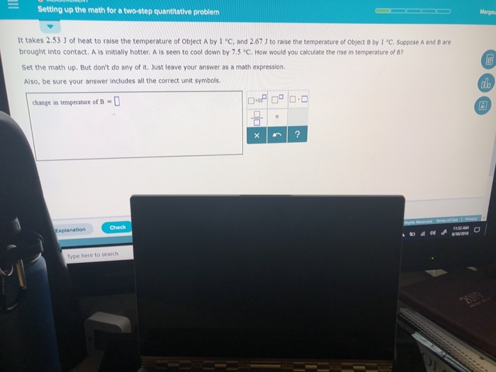 Solved Setting up the math for a two-step quantitative | Chegg.com