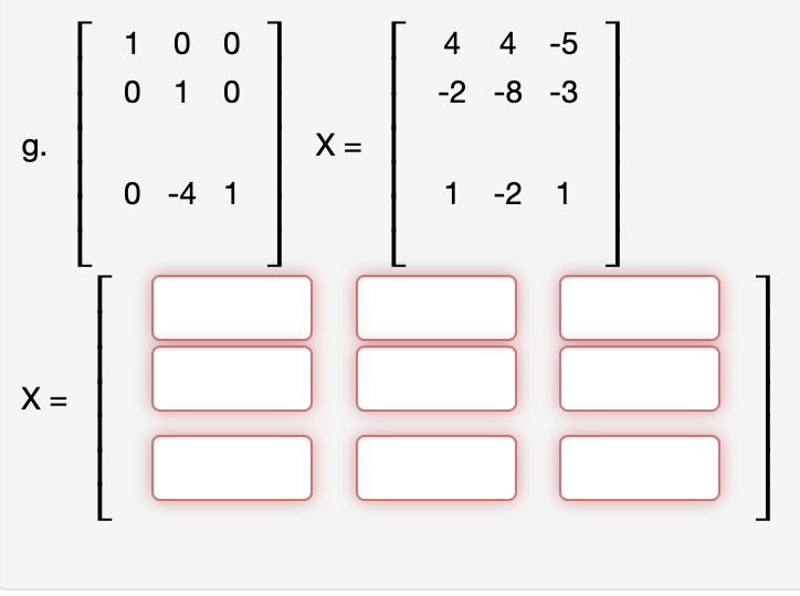 Solved (1 point) For each section, find the matrix X solving | Chegg.com