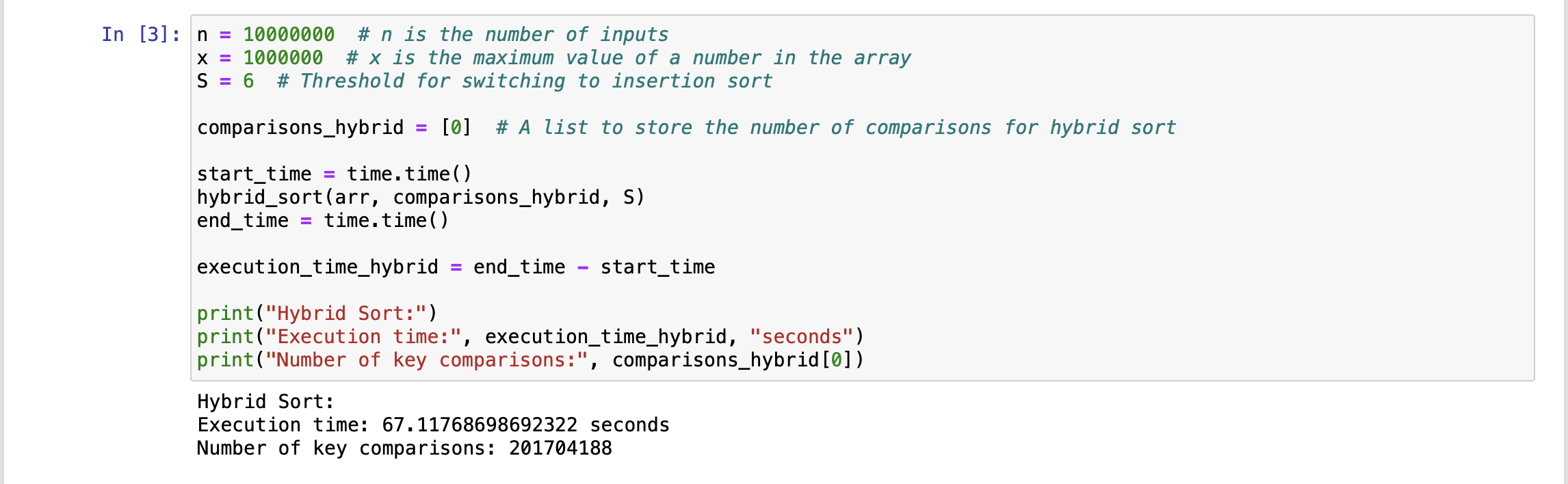 Solved import time import random def insertion_sort(arr, | Chegg.com