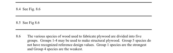 Solved Figure 8A 5 PLY CONSTRUCTION 84 Plywood panels (4 ft | Chegg.com