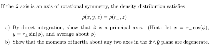 Solved f the z^ axis is an axis of rotational symmetry, the | Chegg.com
