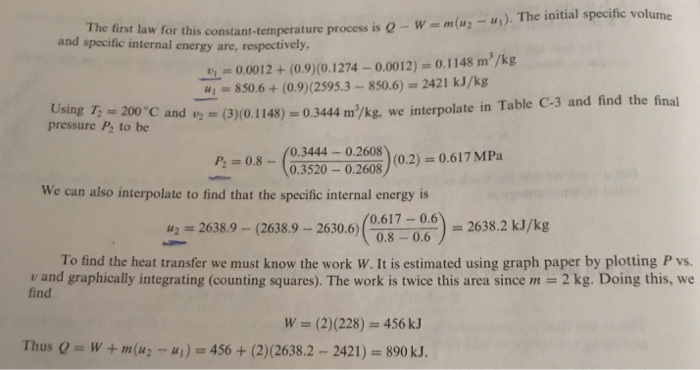 Solved How did they find v1, u1, P2, u2? What formula to use | Chegg.com