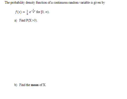 Solved The probability density function of a continuous | Chegg.com