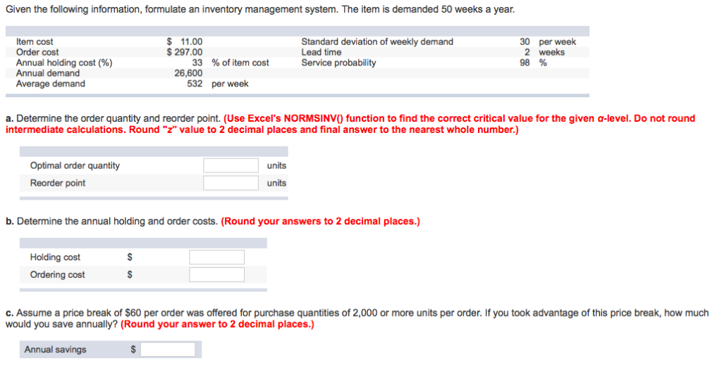 Solved Given the following information, formulate an | Chegg.com