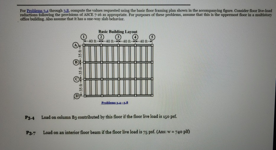 Solved For Problems. 3.4 through 3.8, compute the values | Chegg.com