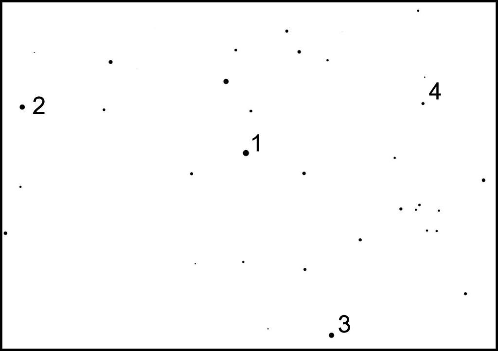 Solved What is the name of the bright star by the #1 on this | Chegg.com