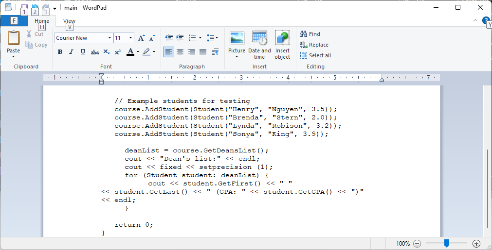 Solved 31.13 Programming Project: Making the Grade!A student | Chegg.com