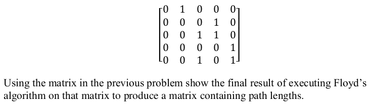 0000010000001010110000011⎦⎤ Using the matrix in the | Chegg.com