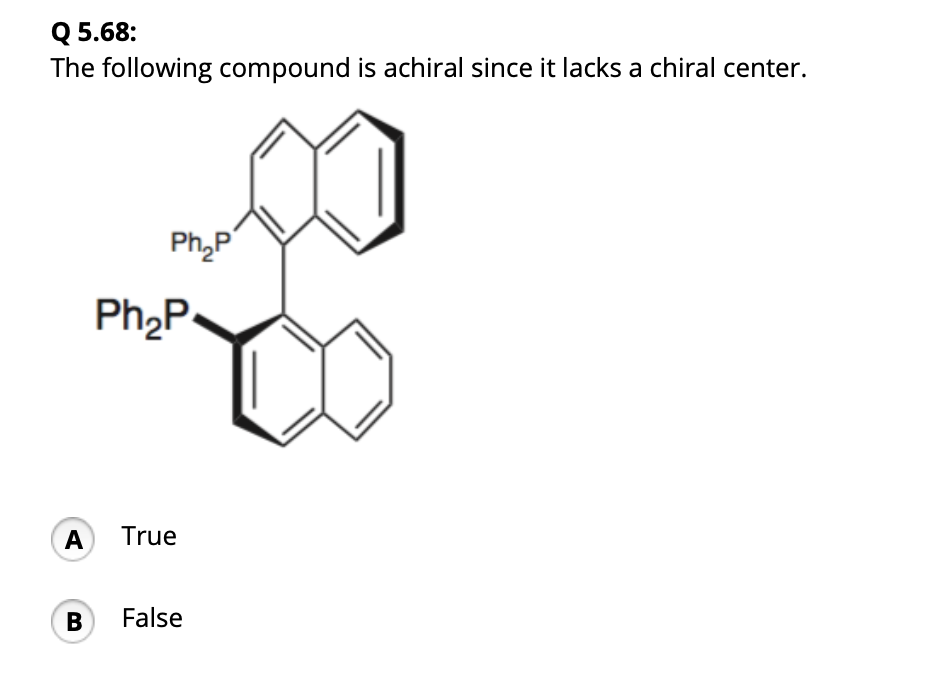 Solved Q 5.68: The following compound is achiral since it | Chegg.com