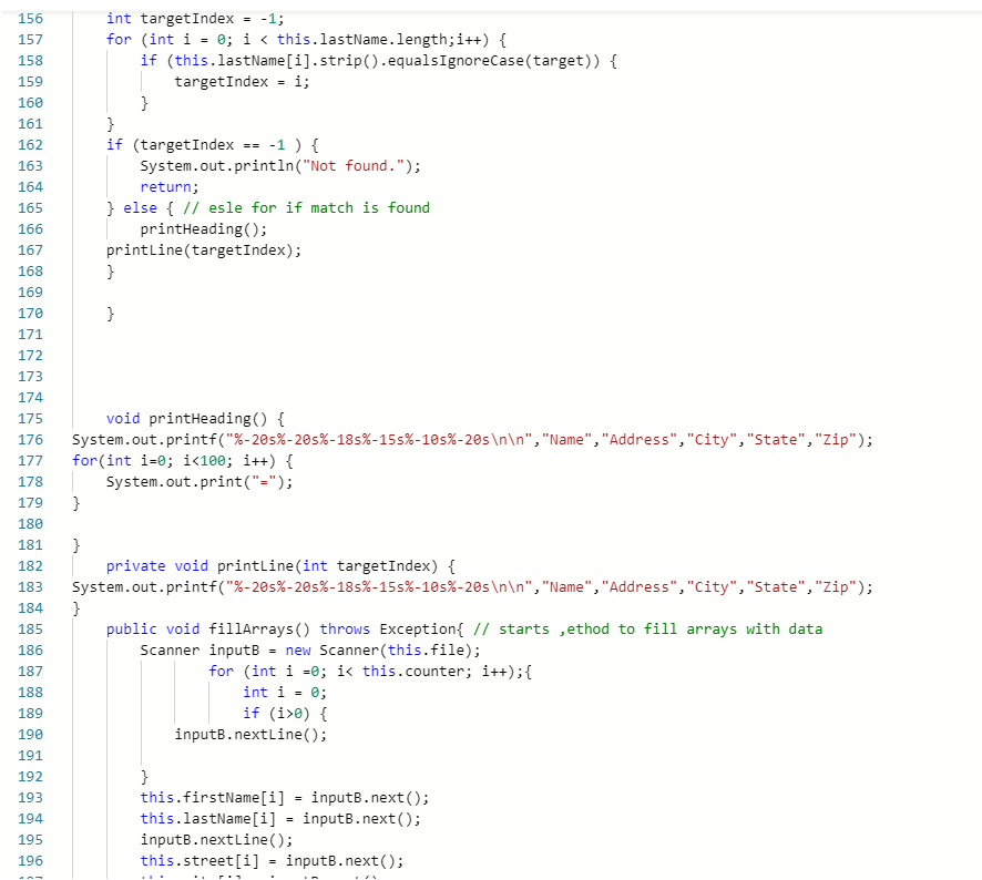 Solved I am trying to Finish this program but it is giving | Chegg.com