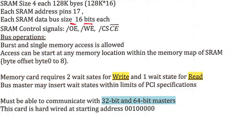 Solved Draw the read and write state machine diagram for the | Chegg.com