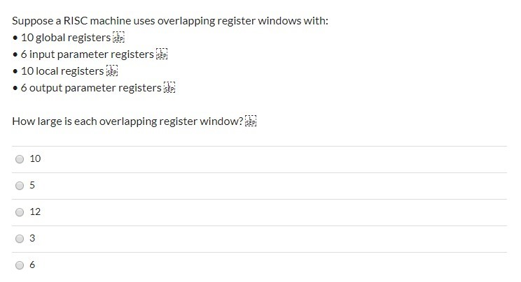Solved Suppose a RISC machine uses overlapping register | Chegg.com
